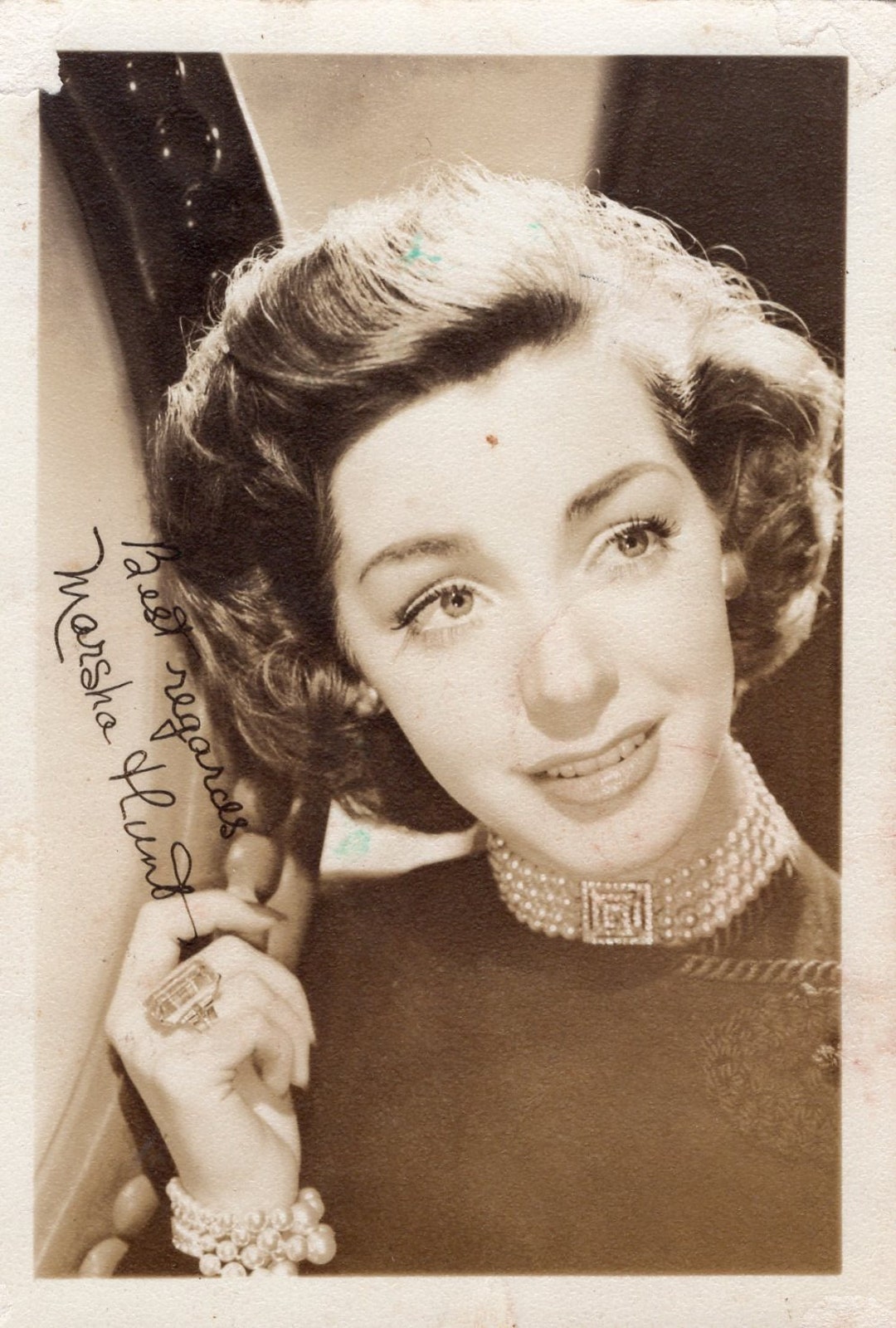 Vintage Fan Card Marsha Hunt - Etsy