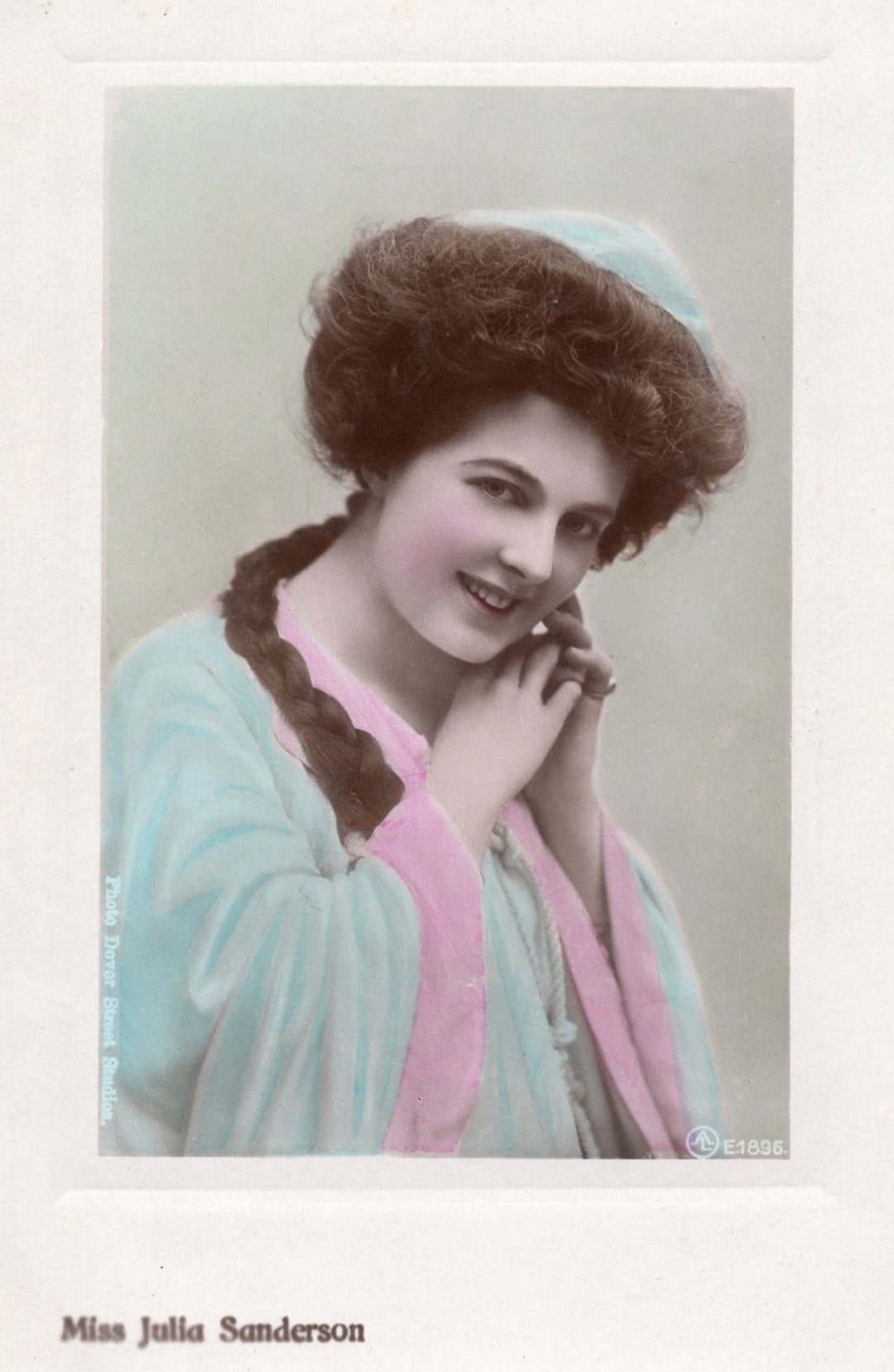 Vintage Post Card Miss Julia Sanderson Actress - Etsy