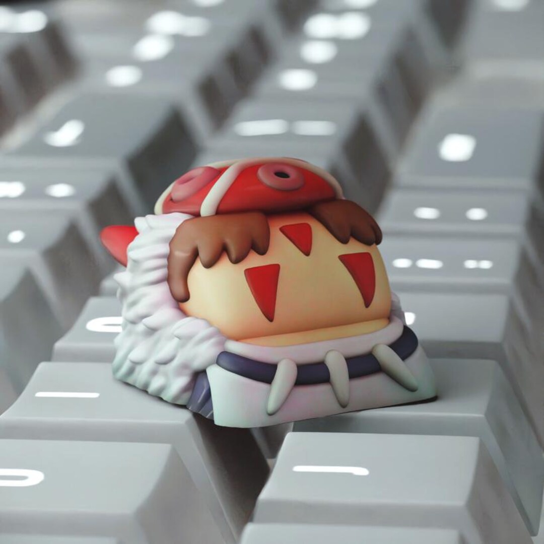 San Princess | Custom Keycap | Artisan Keycap | Anime Keycap | Hand ...