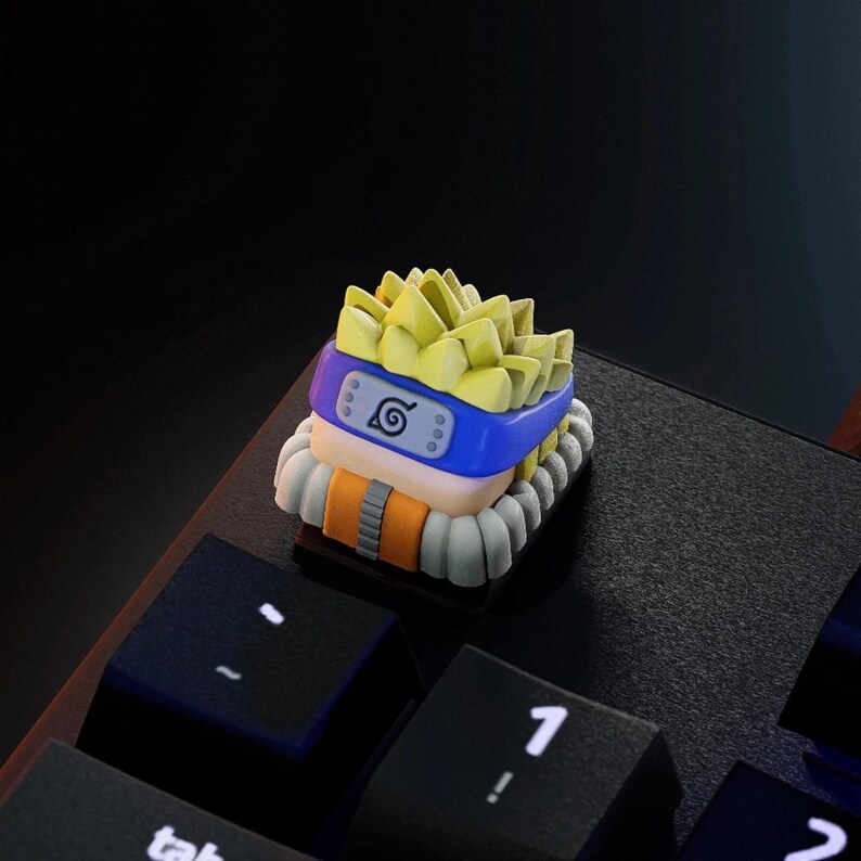 Naruto Keycap | Anime Keycap | Custom Keycap | Ninja Keycap | Hand ...