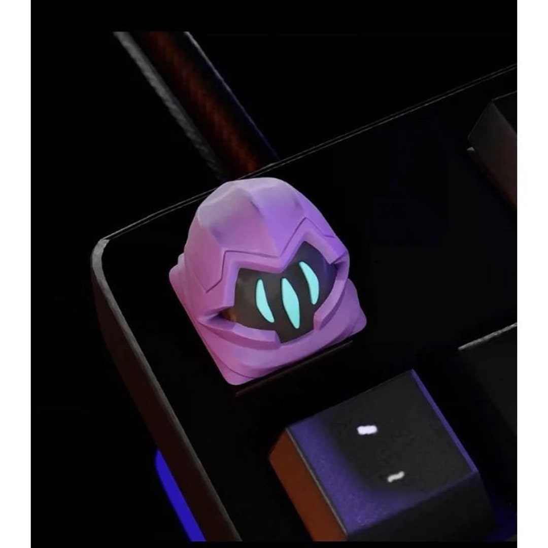 Phantom Wraith Inspired Keycap | Custom Artisan Resin Keycap | Purple ...