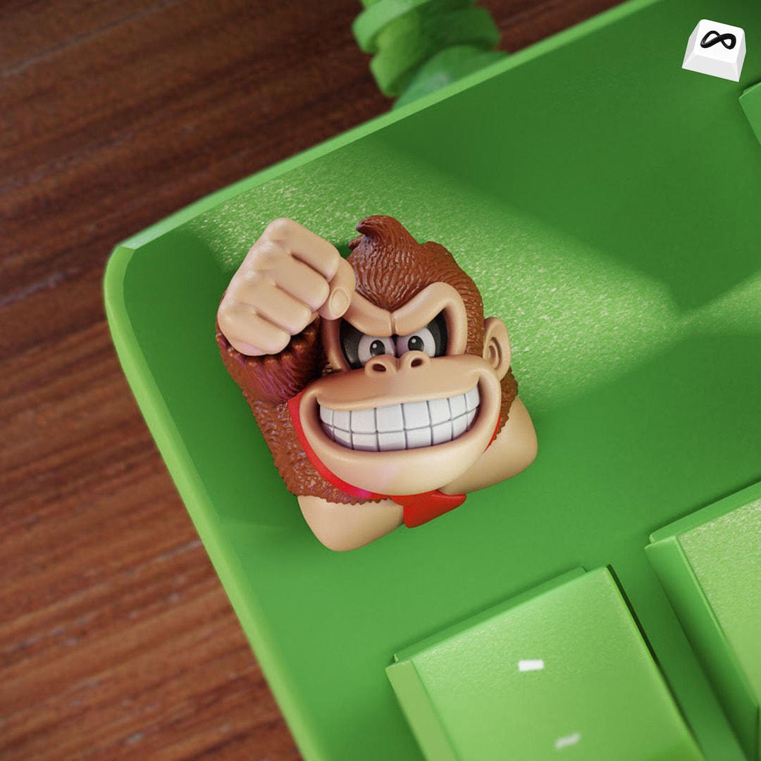 Gorilla Smash Keycap | Arcade-inspired Artisan Keycap for Mechanical ...