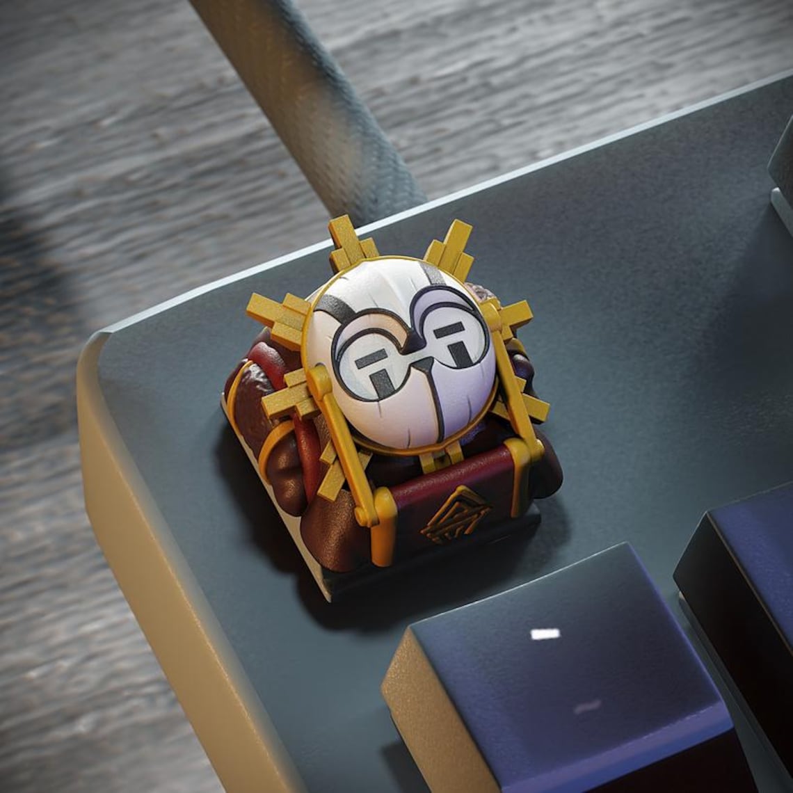 Mechanical Warrior Artifact Artisan Keycap – Handmade Fantasy Creature ...