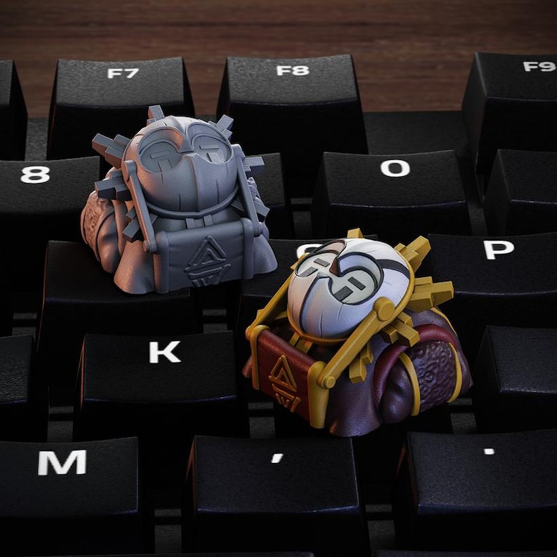 Mechanical Warrior Artifact Artisan Keycap – Handmade Fantasy Creature ...