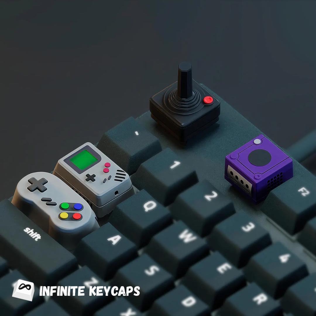 Video Game Keycap | Atari 2600 | Gameboy | Gamecube | SNES Controller ...