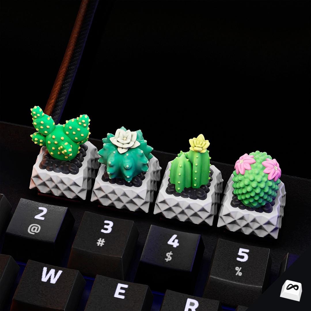 Cactus Keycap | Artisan Keycap | Plant Keycap | Gift for Gamer | Cherry ...