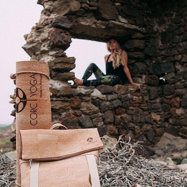 Yoga Cork Backpack, Vegan Gift, Yoga Mat Bag, All Nature, Eco Backpack ...