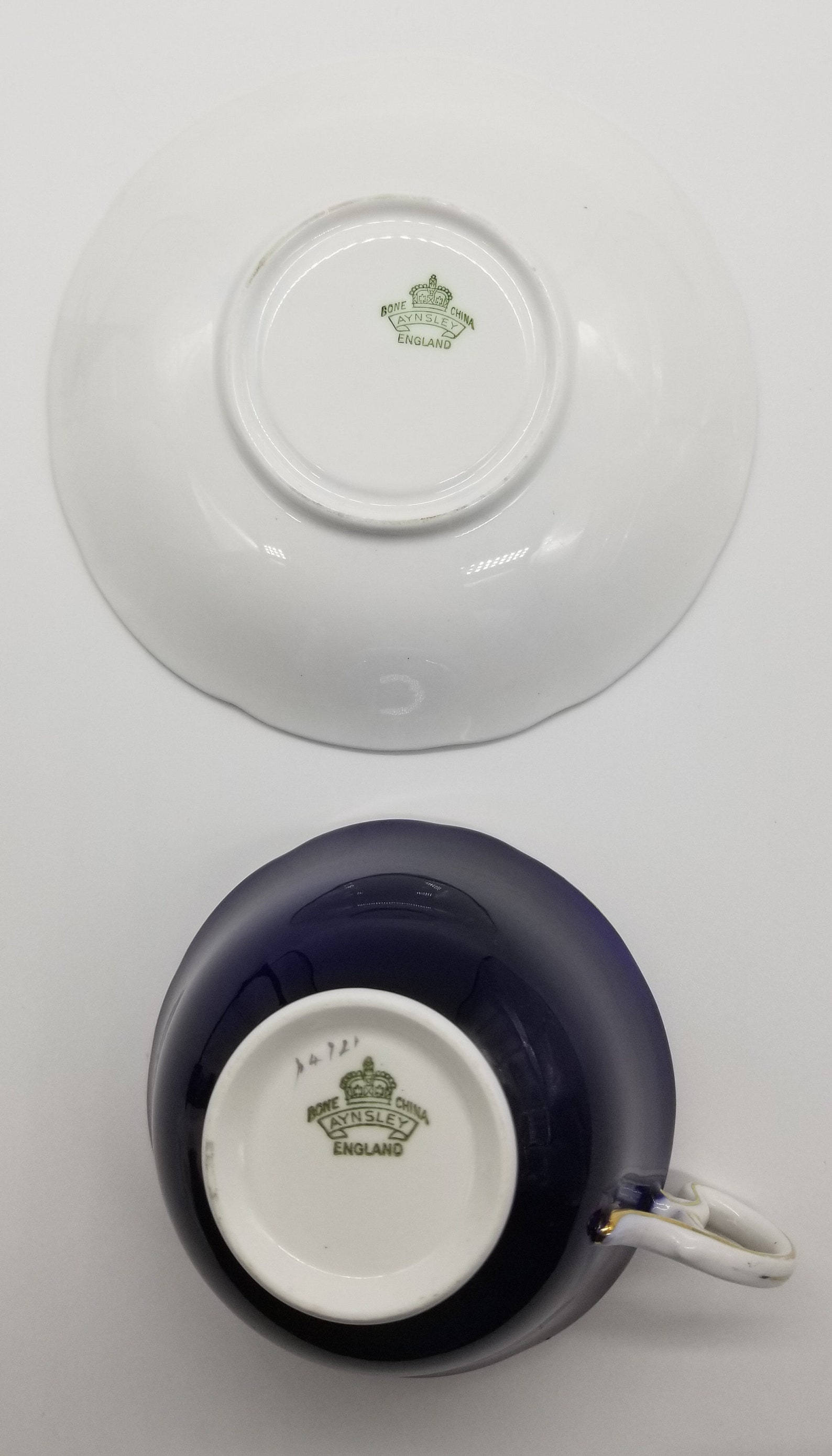 Aynsley Dark Blue Bone China Made in England - Etsy Canada