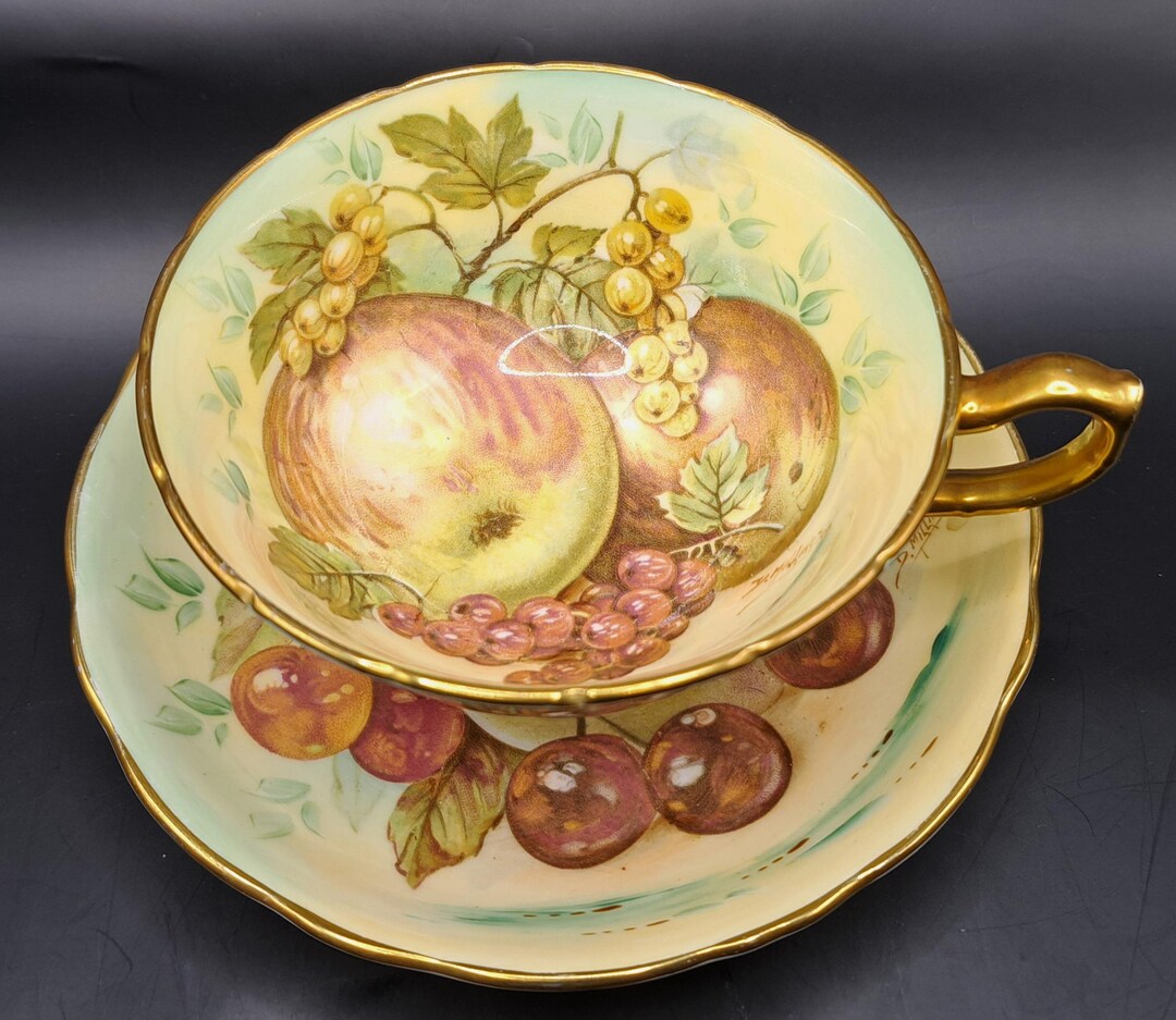 Rare Hammersley Fruit Signed D.millington Tea Cup and Saucer Set ...