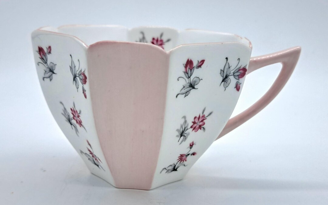 Shelley Teacup Only Pink Flower Buds, Queen Anne Shaped Pale Pink Charm ...