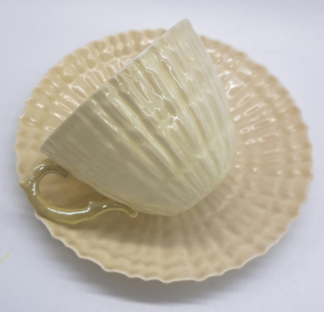 Vintage Belleek Co Fermanagh Ireland Teacup and Saucer - Etsy Canada