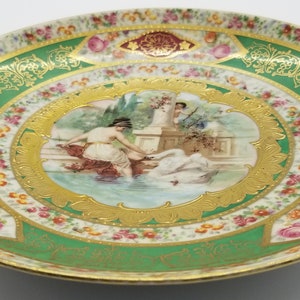 Rare Royal Vienna Style Cabinet Plate With Backstamp of Samson Sevres ...