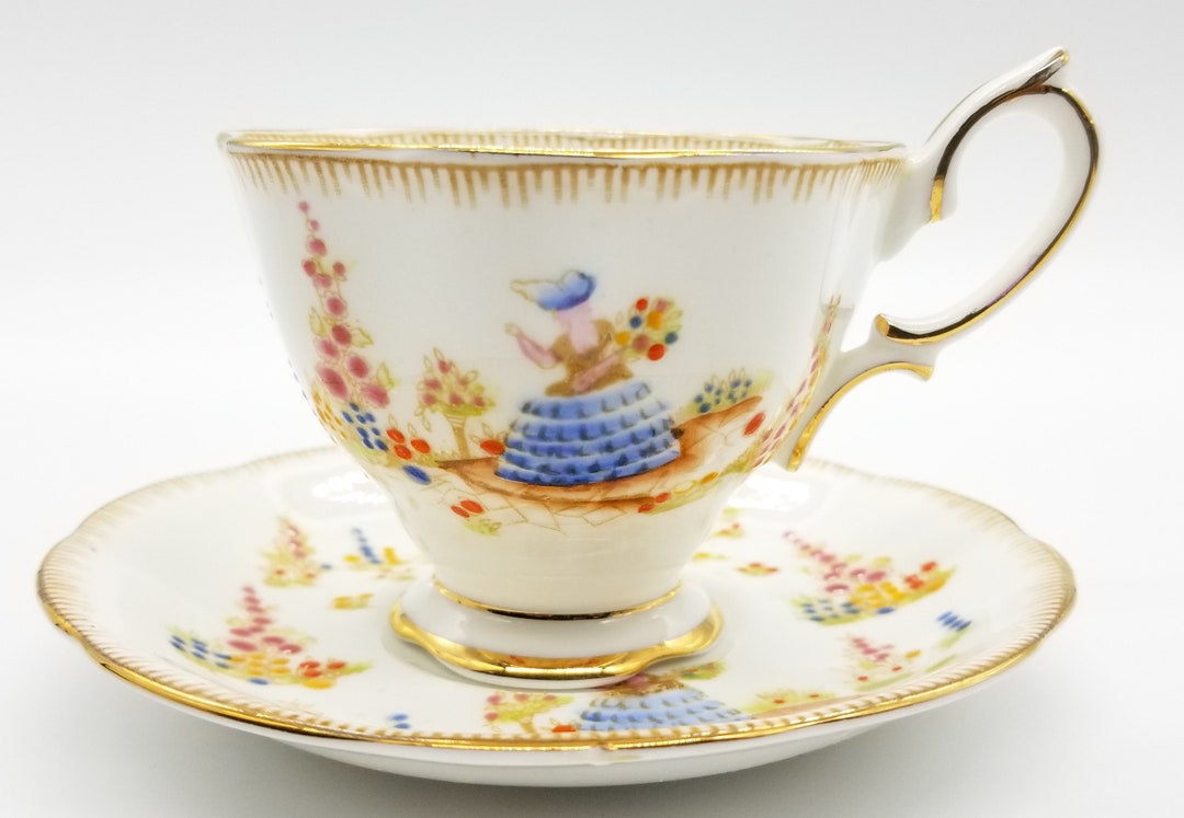 Rare Royal Albert Dainty Dinah Teacup and Saucer, Bone China Made in ...