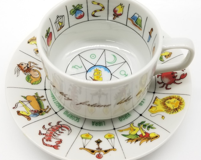 Vintage Japan Fortune Telling Cup & Saucer, International Collectors ...