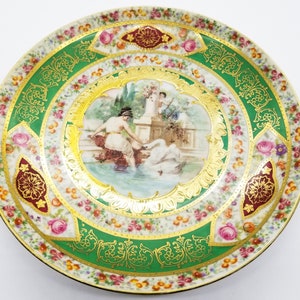 Rare Royal Vienna Style Cabinet Plate With Backstamp of Samson Sevres ...