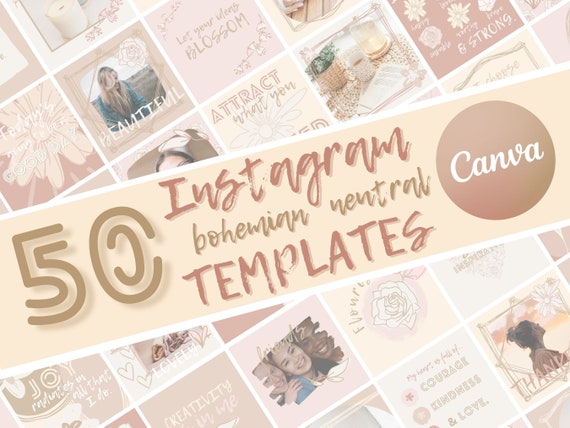 Instagram Post Templates Canva Canva Templates Instagram | Etsy