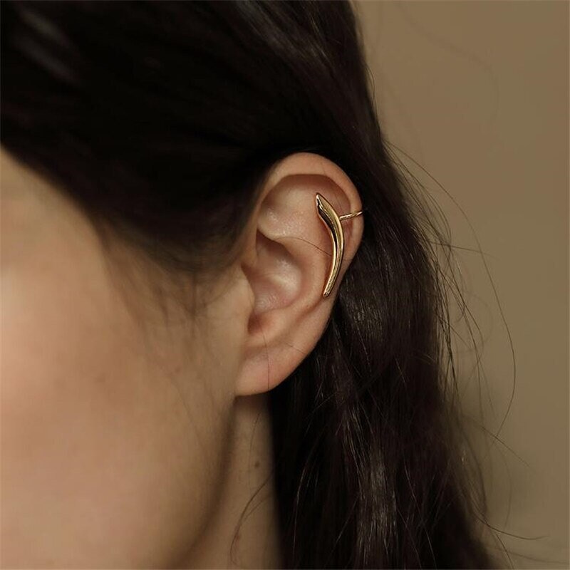 Trend Niche Punk Simple Ivory Smooth Ear Contour Unique Ear - Etsy