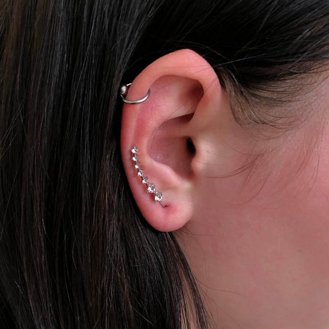 Ear Crawler Minimalist Ear Climbers Dainty Jewelry - Etsy