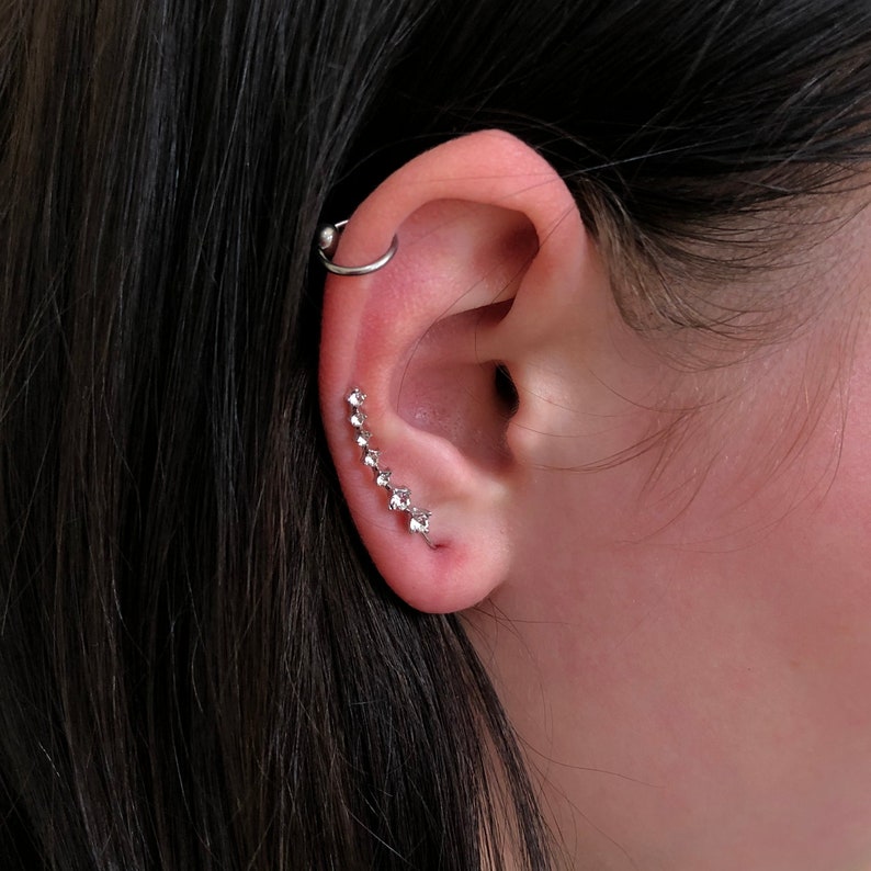 Ear Crawler Minimalist Ear Climbers Dainty Jewelry - Etsy
