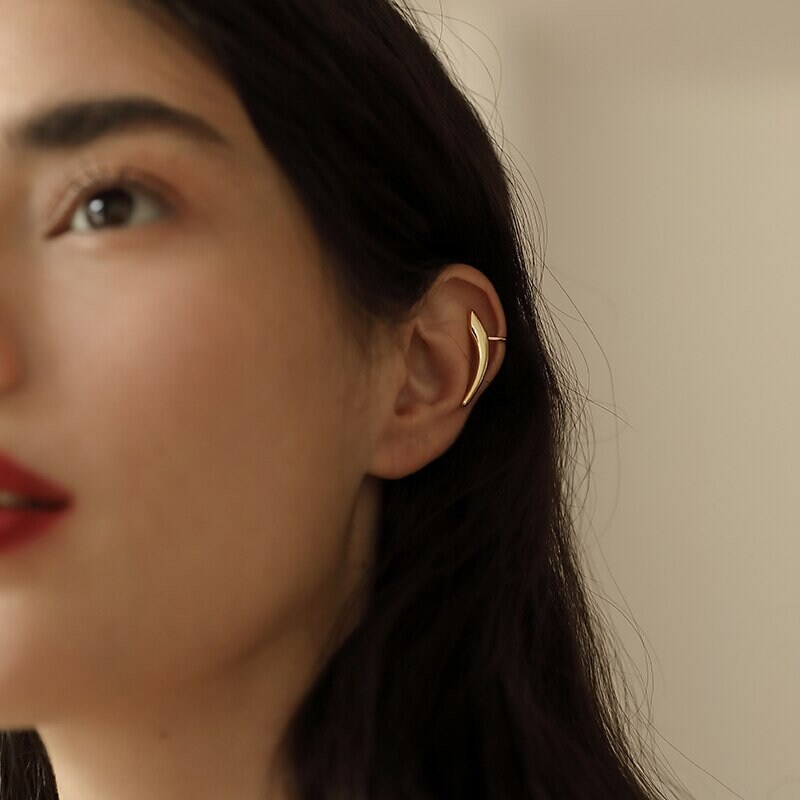 Trend Niche Punk Simple Ivory Smooth Ear Contour Unique Ear - Etsy