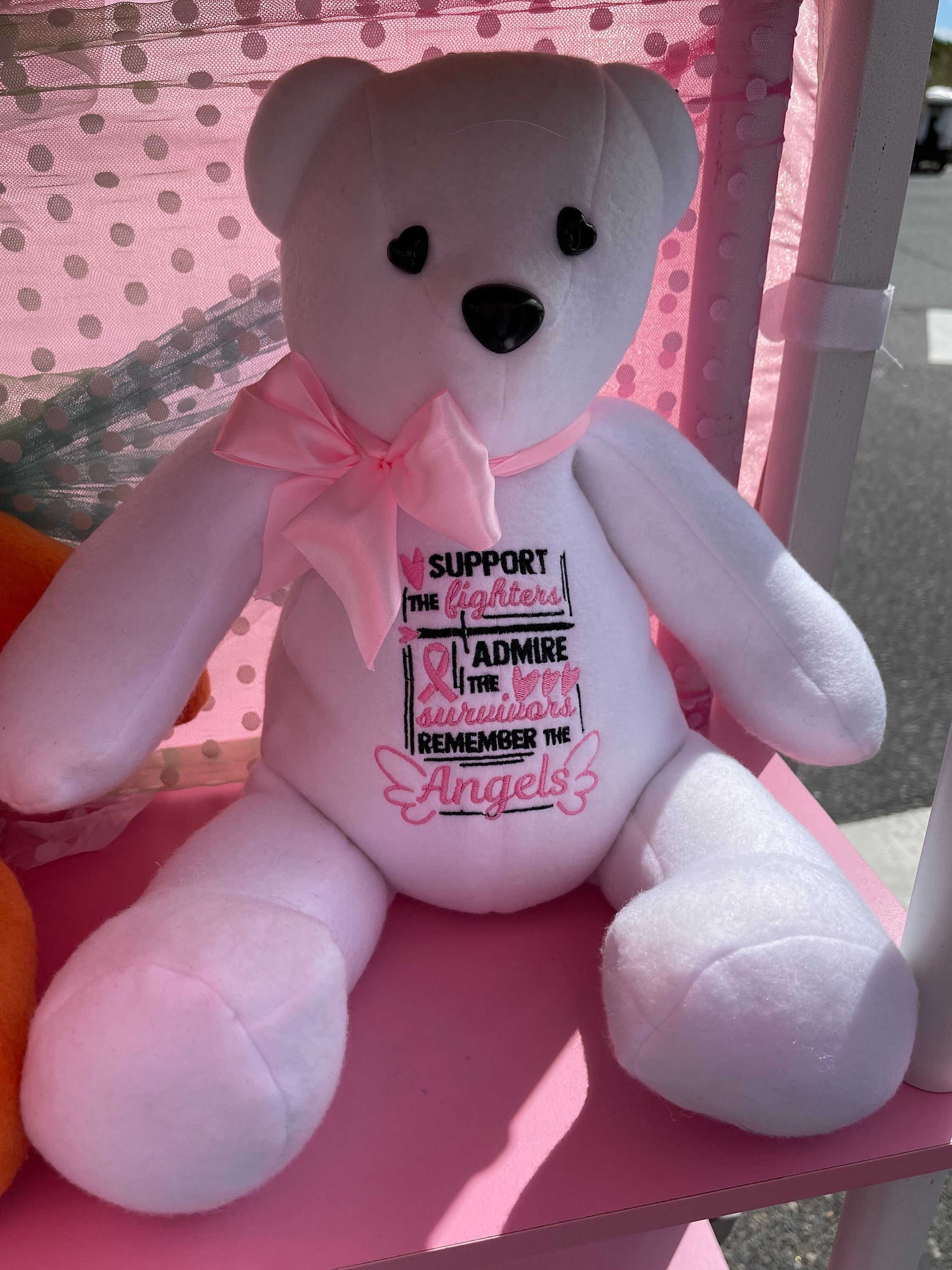 Breast Cancer Awareness Bear, Cancer Survivor Bear, Cancer Bear - Etsy