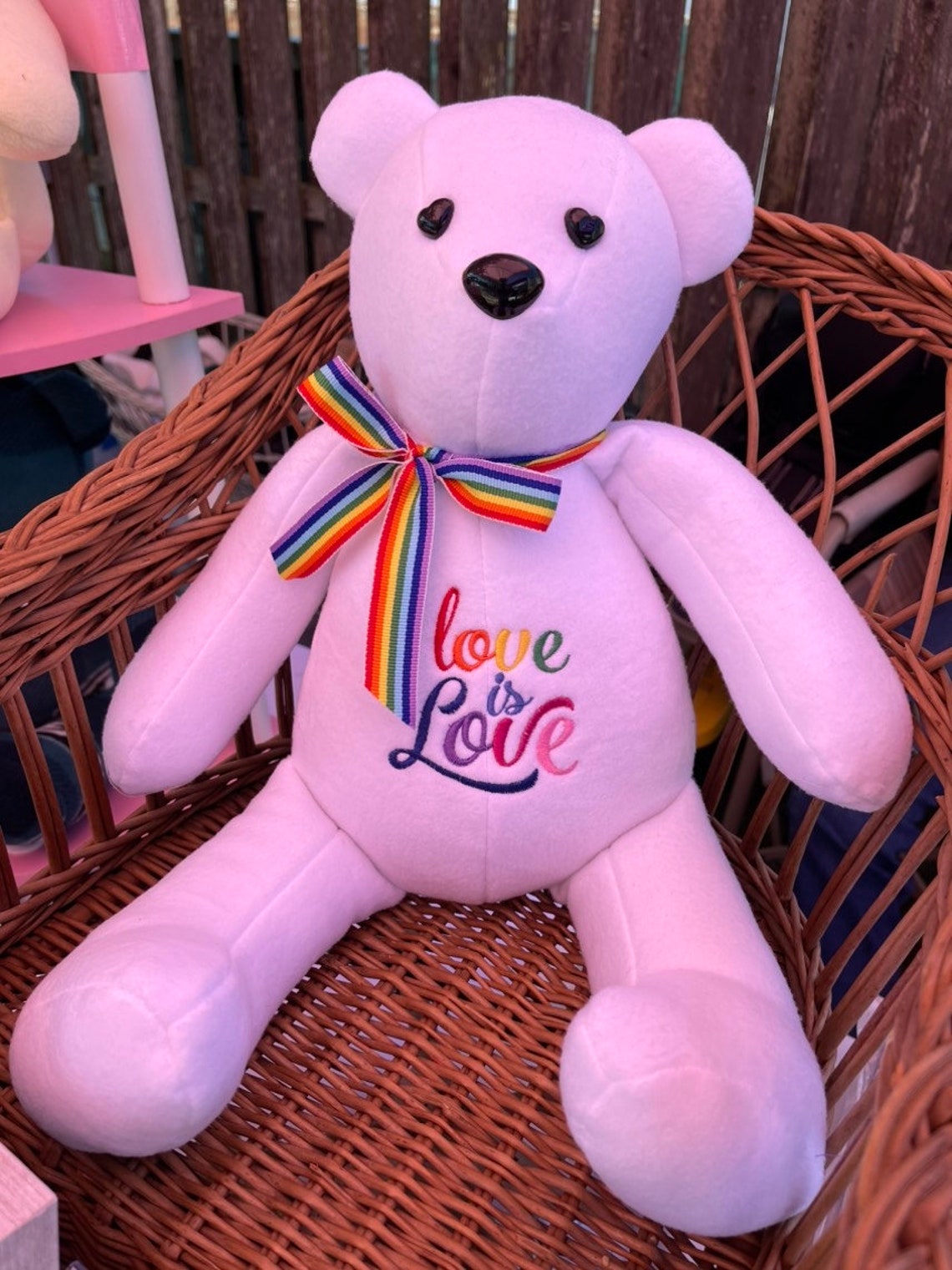 Pride Bear LGBTQIA Bear Love is Love Bear Gay Pride Bear - Etsy