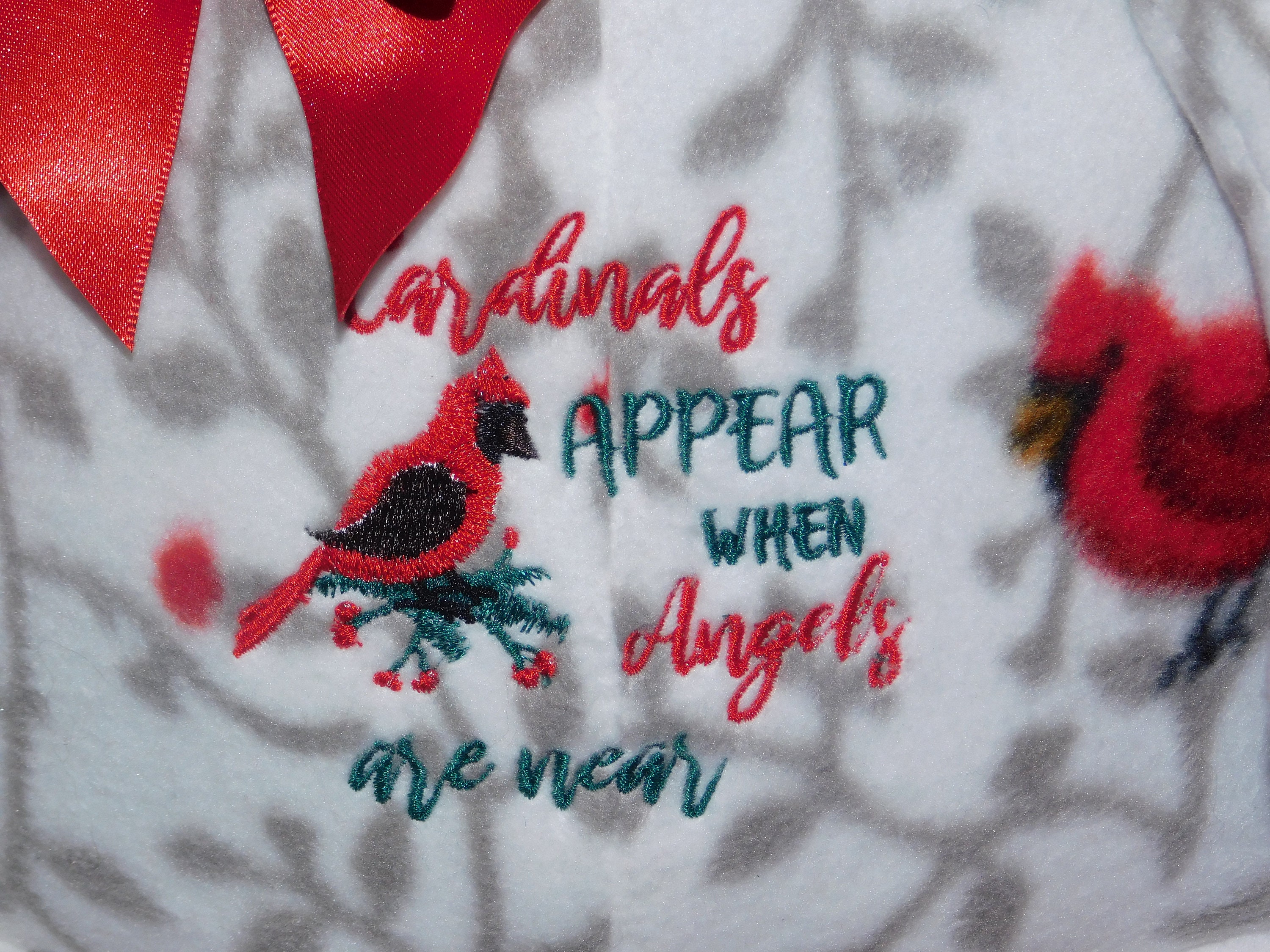 Cardinal Memory Bear Small - Etsy