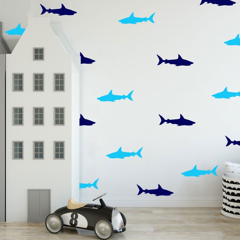 Shark Wall Sticker - Etsy
