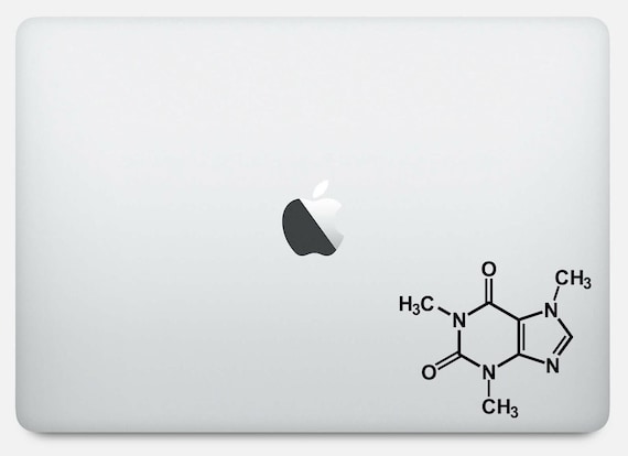 Caffeine Molecule Decal Laptop Decal Vinyl Macbook - Etsy