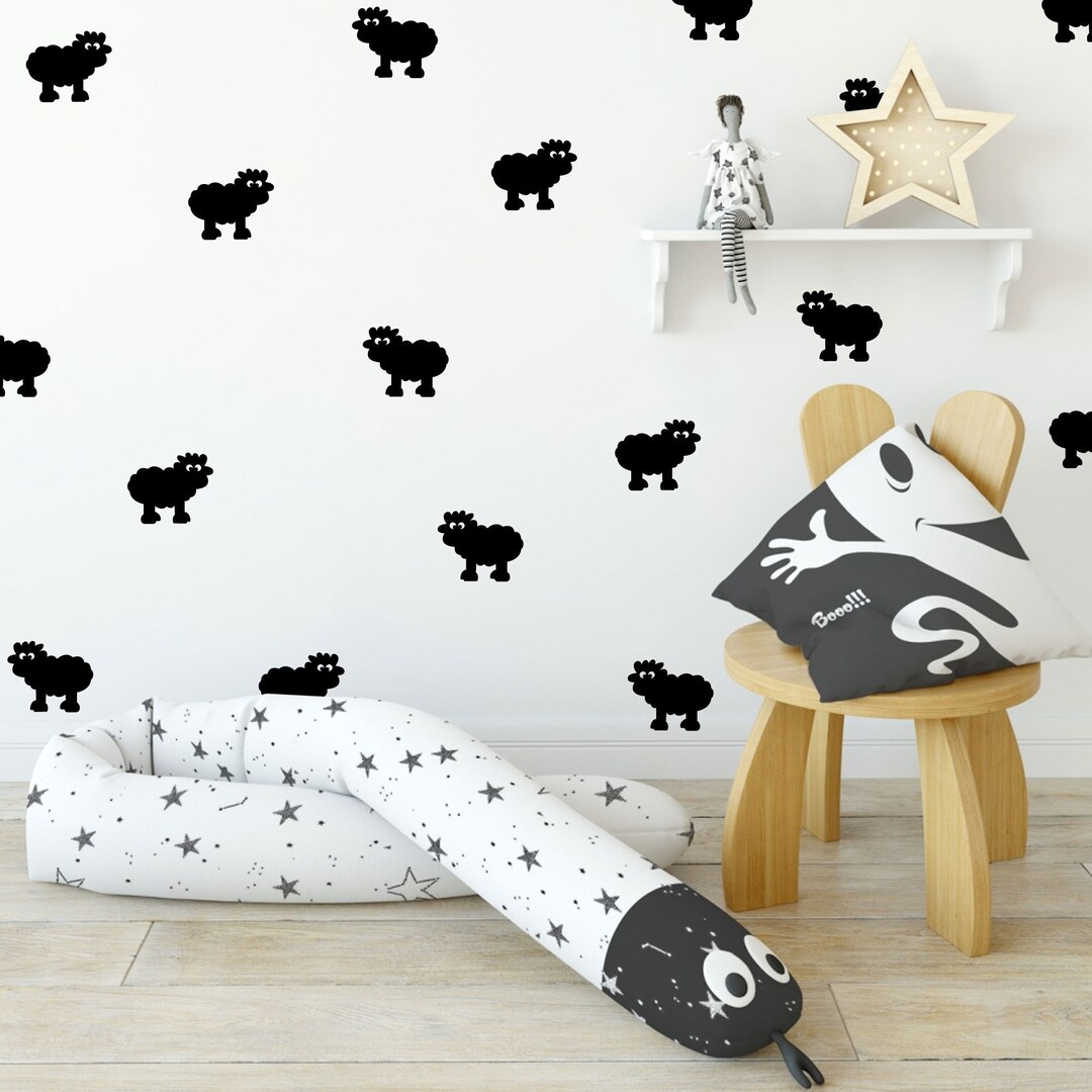 Sheep Wall Decal Set Stickers Wall Pattern Decals Confetti Decals ...