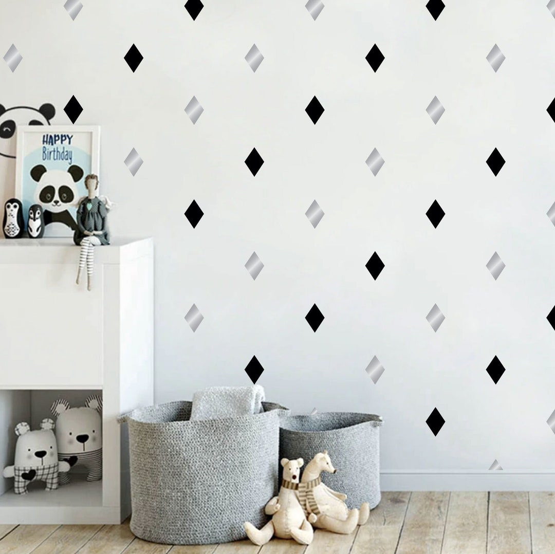 Diamond Wall Decal Set - Stickers - Wall Pattern Decals - Confetti ...