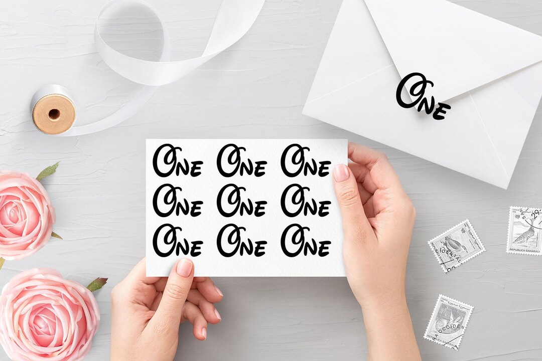 10 One Decals, Envelope Decals, Birthday Seals, Party Decals ...