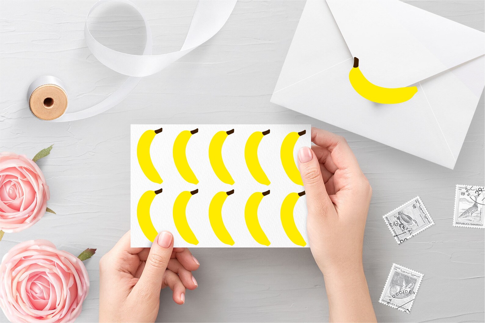 10 Banana Decals Envelope Decals Birthday Seals Party | Etsy