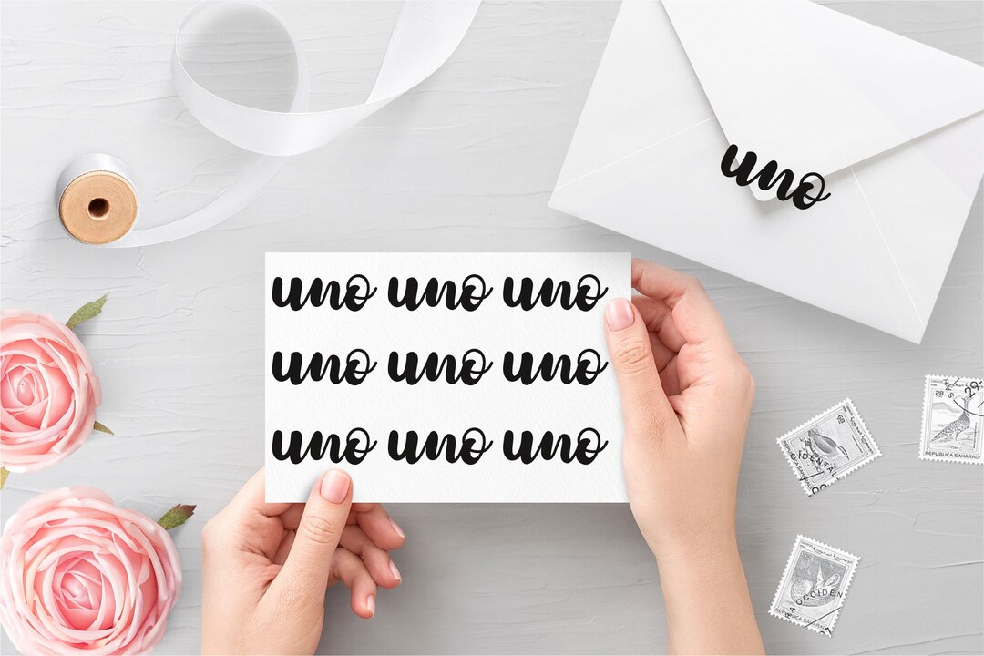 10 Uno Decals, Envelope Decals, Birthday Seals, Party Decals ...