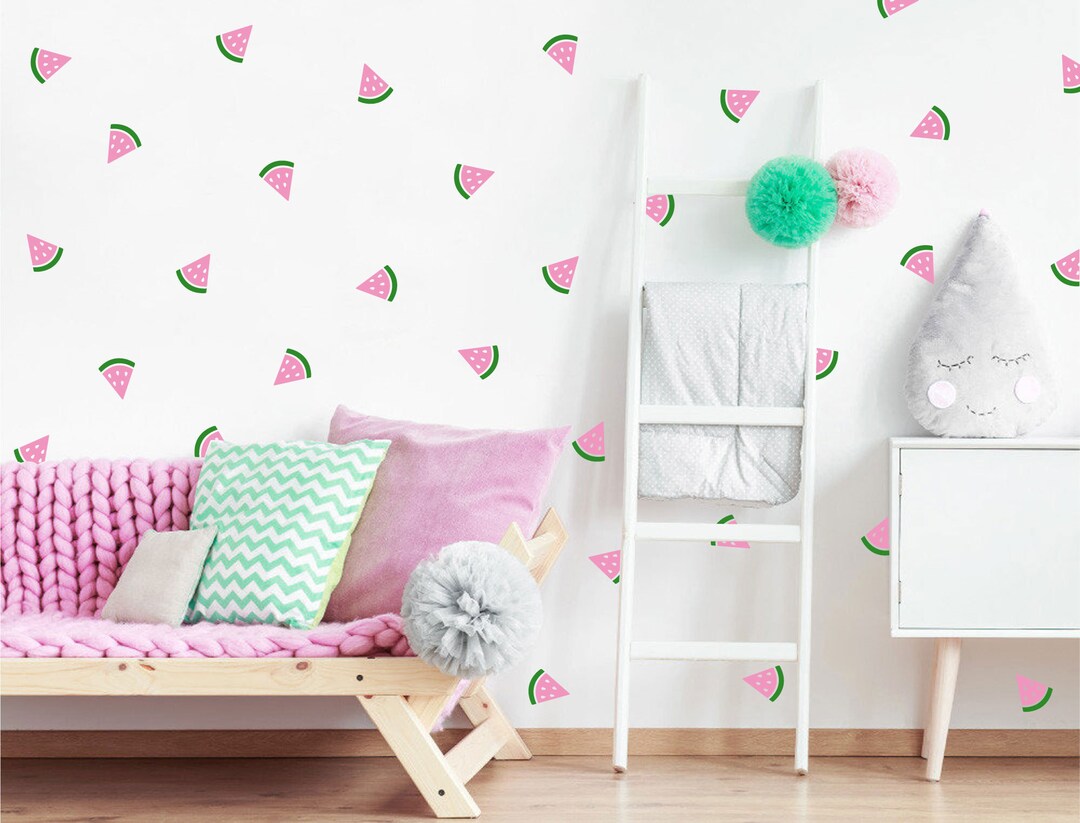 Watermelon Wall Decal Set Stickers Wall Pattern Decals - Etsy