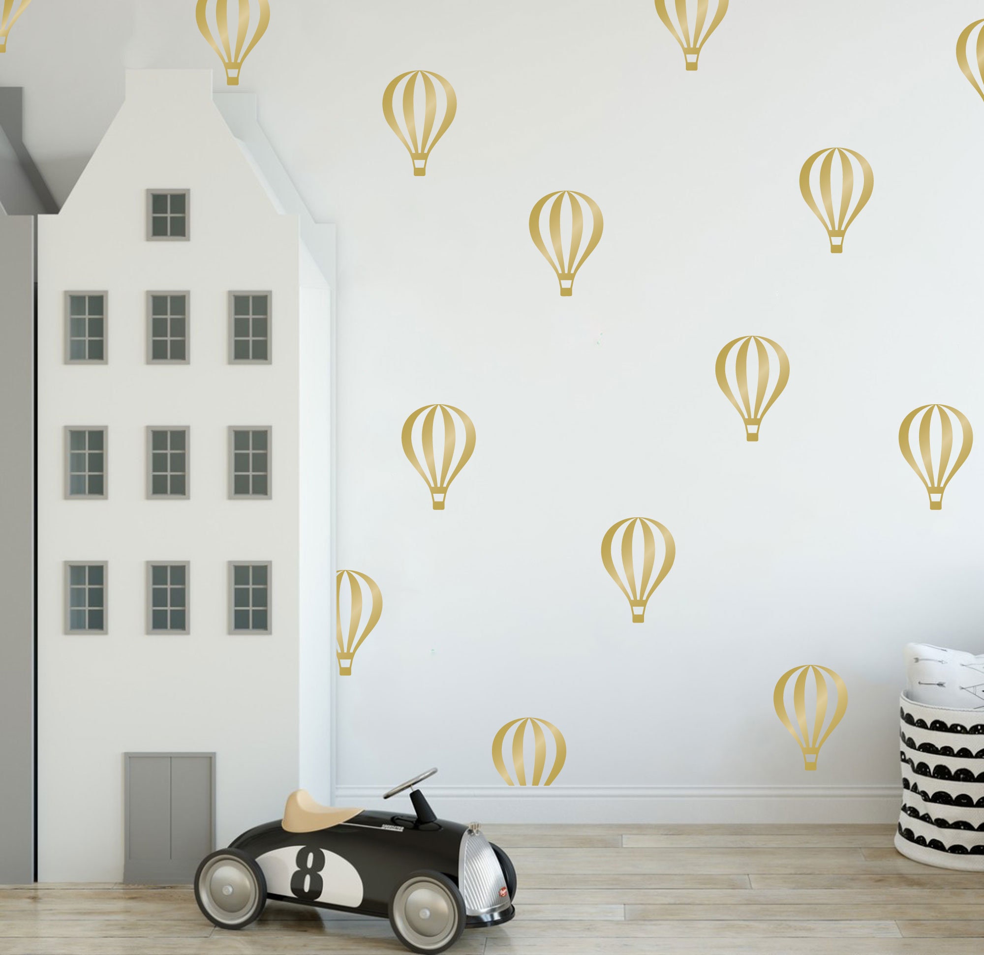 Hot Air Balloon Wall Decal Set Wall Pattern Decals | Etsy