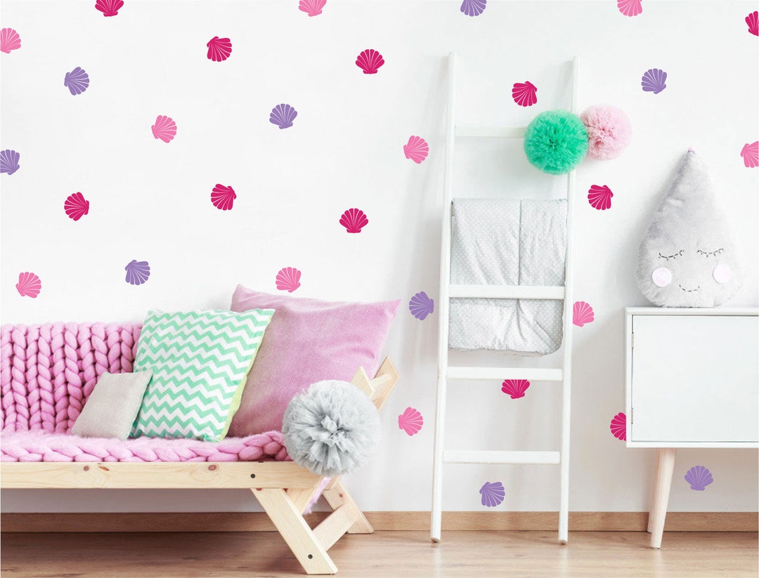 Shell Wall Decal Set - Wall Pattern Decals - Confetti Decals - Nursery ...
