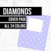 Diamonds Design Cover Page: Printable Genealogy Form digital Download ...