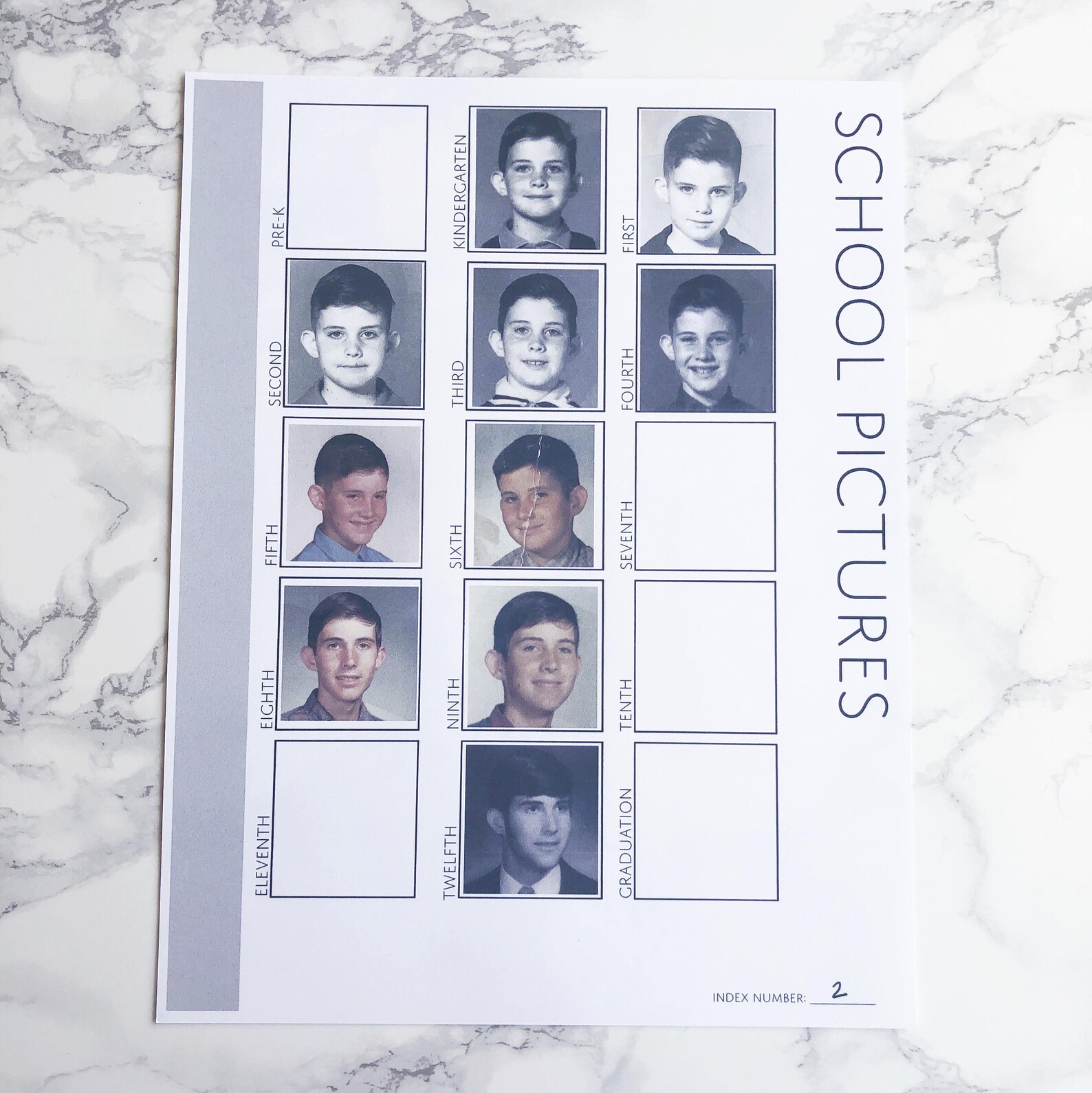 School Pictures: Printable Family History Form for Genealogy | Etsy