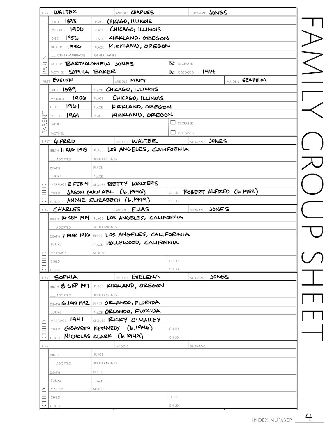 Family Group Sheets: Printable Genealogy Forms digital - Etsy