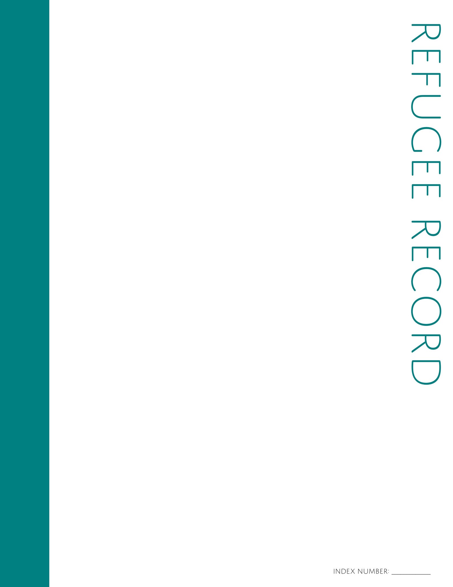 Refugee Record Page: Printable Genealogy Form digital - Etsy