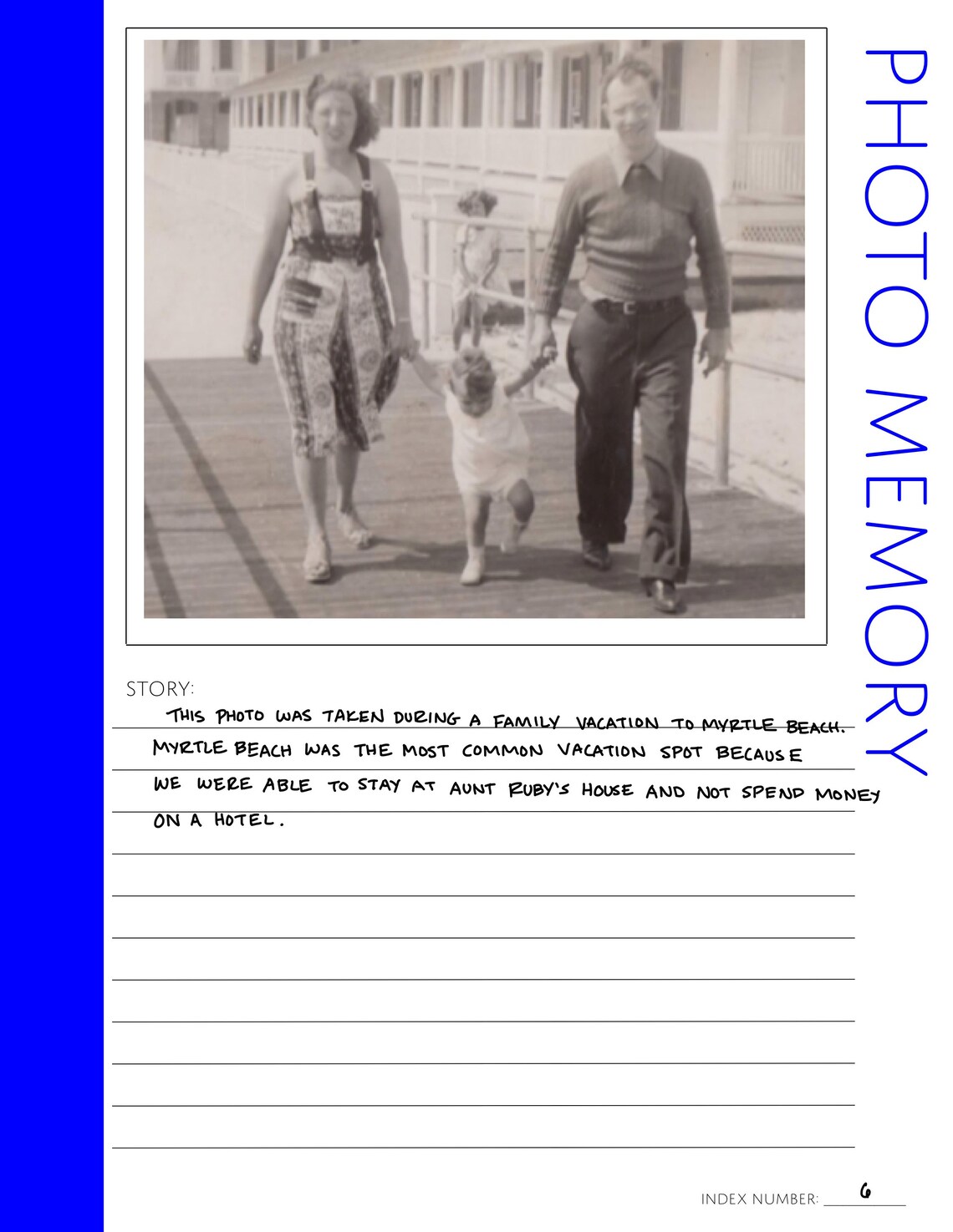 Photo Memory Pages: Printable Genealogy Form digital - Etsy