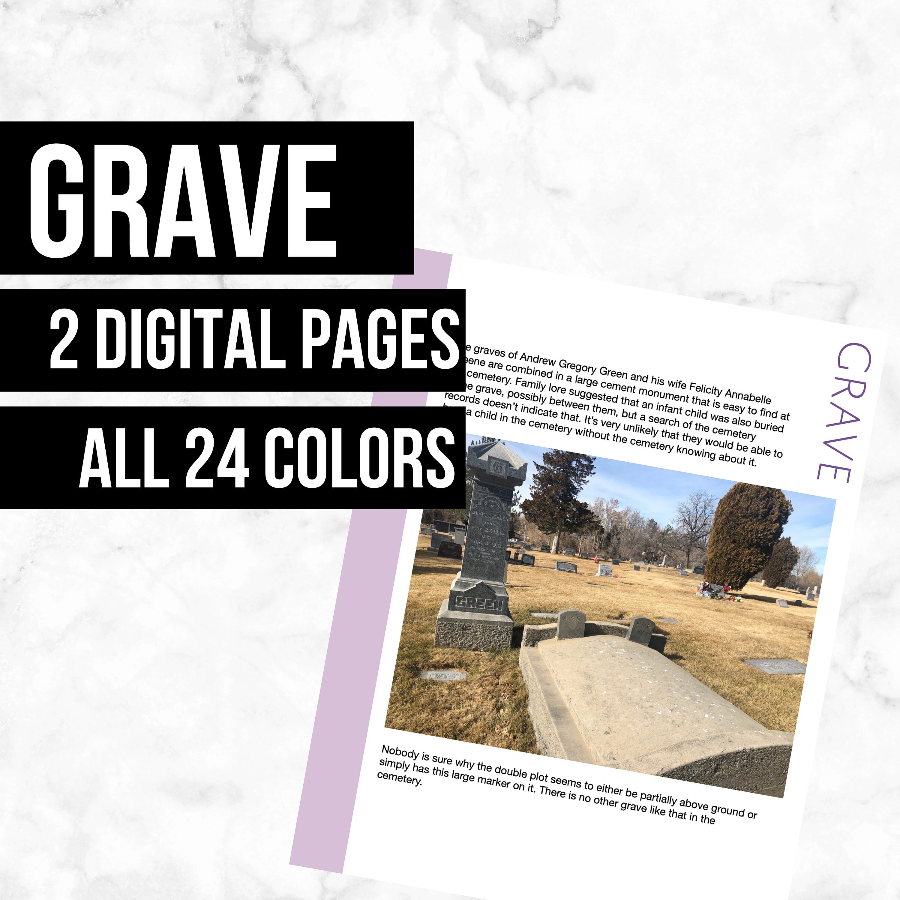 Grave: Printable Genealogy Form digital Download Family - Etsy