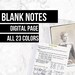 Blank Notes Page: Printable Genealogy Form for Family History Binder ...