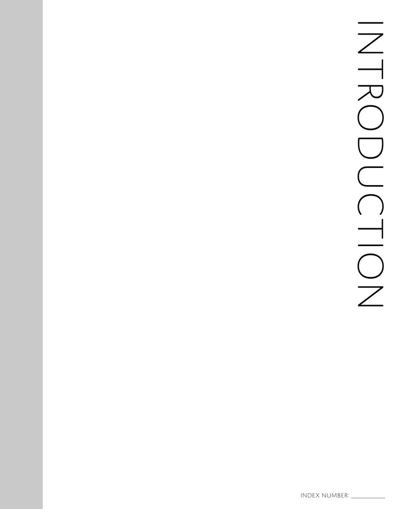 Introduction Page: Printable Genealogy Form digital Download - Etsy