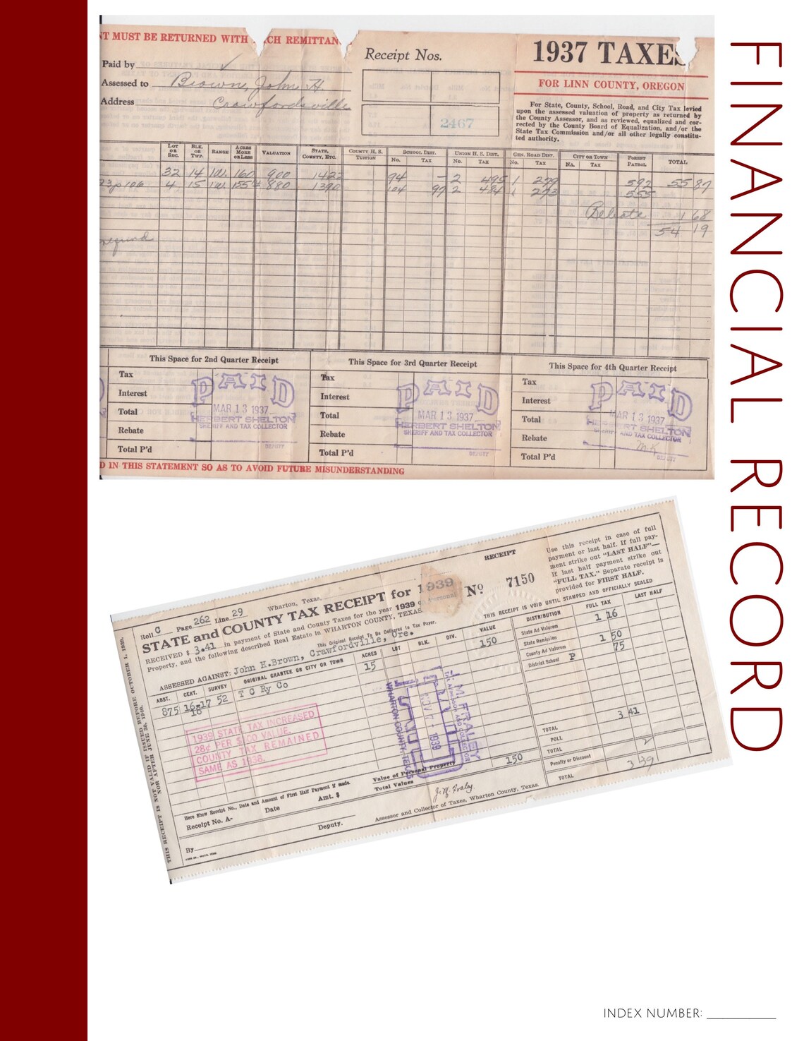 Financial Record: Printable Genealogy Form digital Download - Etsy