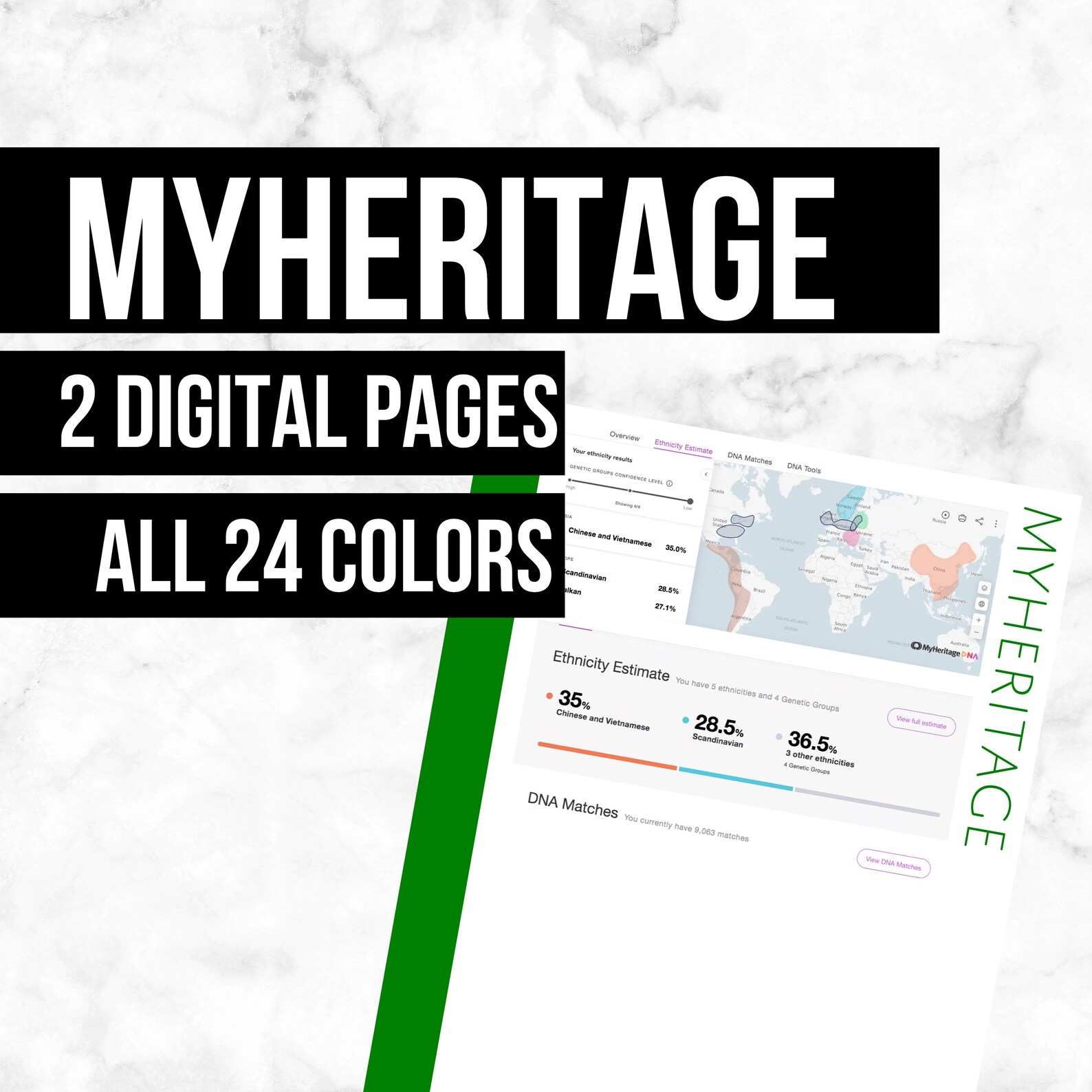 Myheritage: Printable Genealogy Form digital Download Family Tree ...
