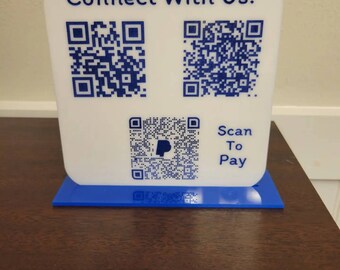 Qr Code Sign Boards - Etsy