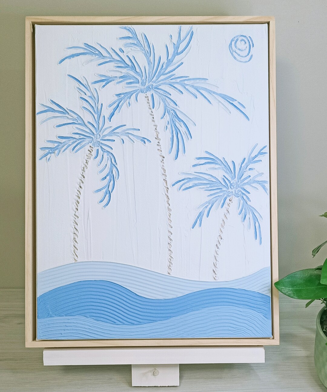 Textured Wall Art, Textured Palm Trees, Textured Art, Wall Art ...