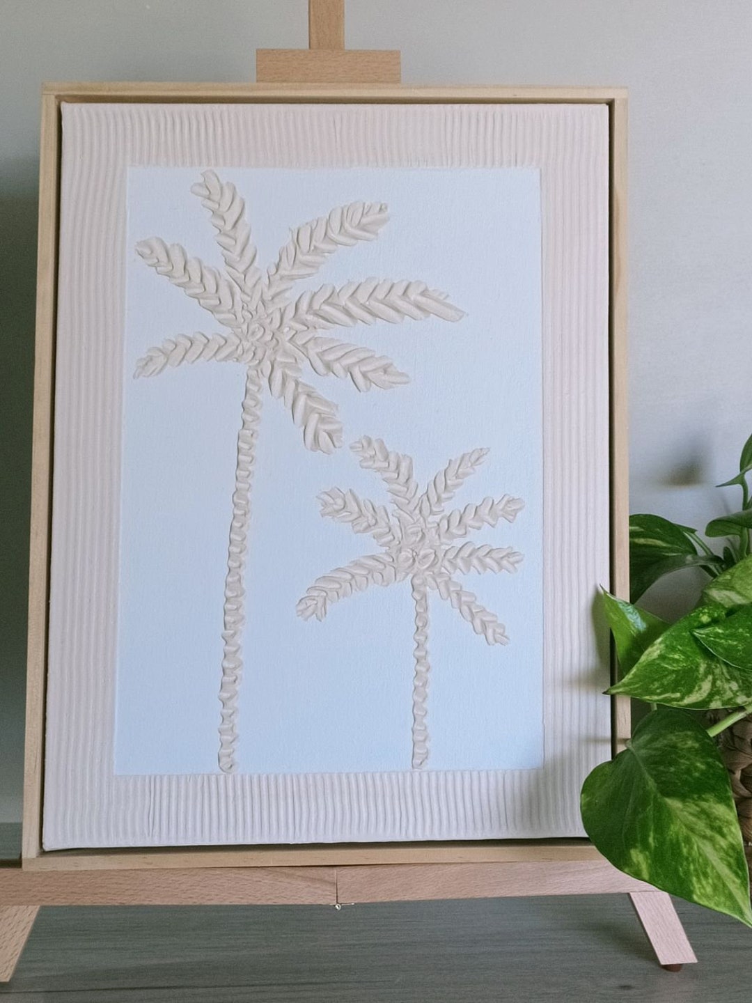 Textured Wall Art, Textured Palm Trees, Textured Art, Wall Art ...